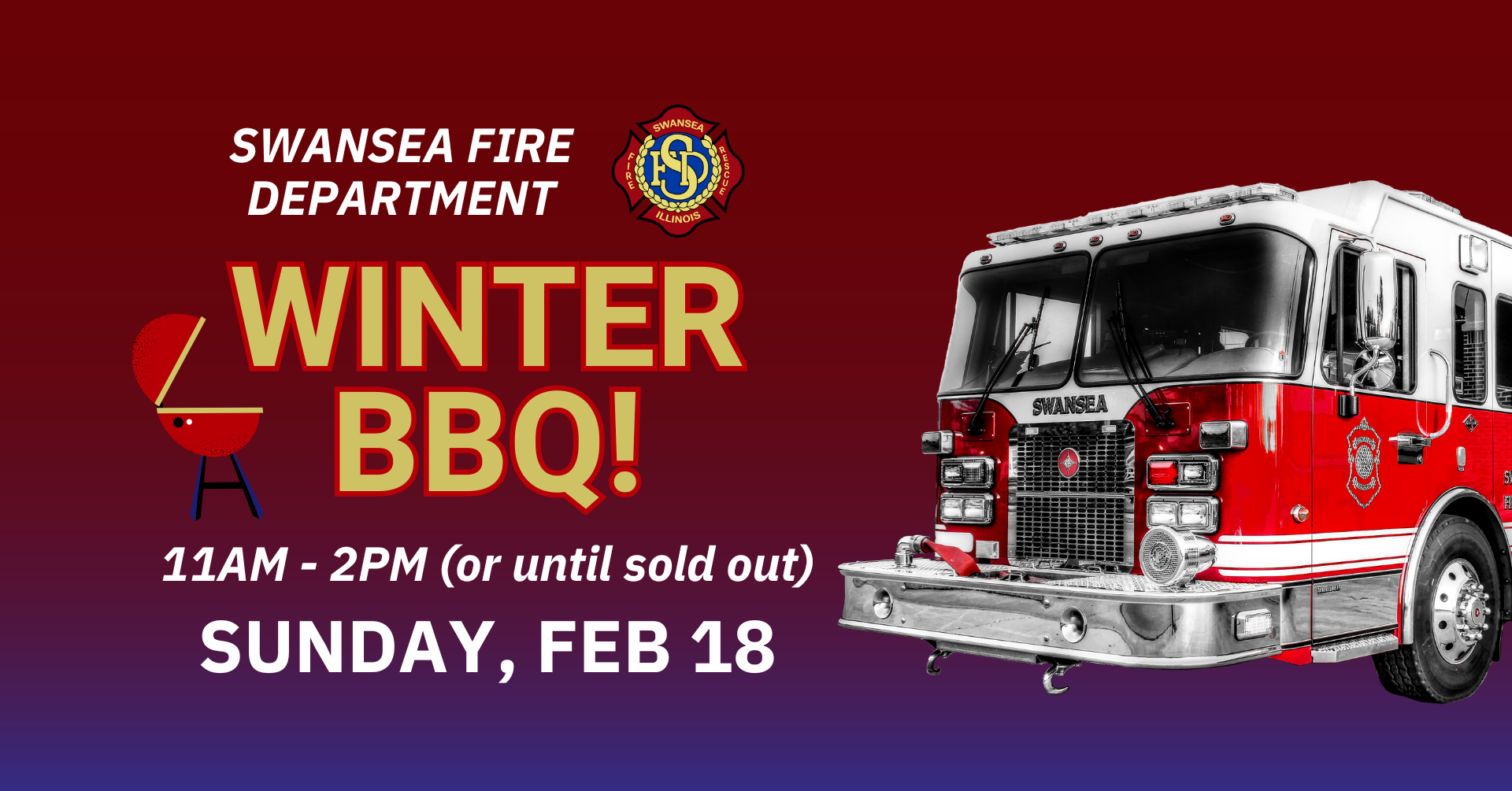 Annual Winter BBQ 2024 - Swansea Fire Department